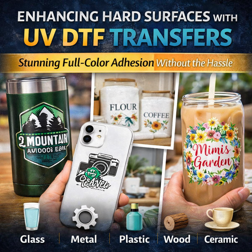 Customizing Hard Surfaces: UV DTF Transfers for Tumblers, Mugs, and Mo