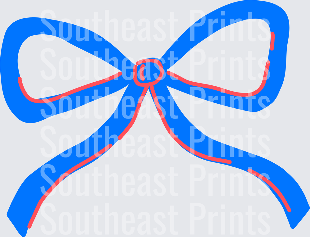 Blue Ribbon Bow